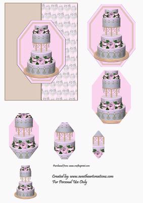 Wedding Cake Pyramid - CUP21503_40 | Craftsuprint