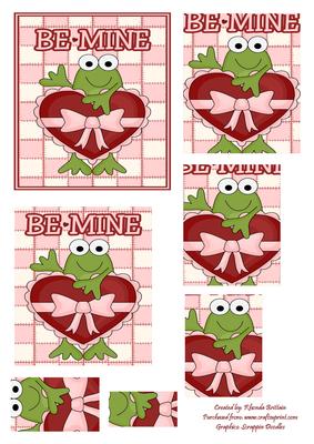 Be Mine Frog Pyramid - CUP40493_40 | Craftsuprint