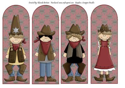 Wild West Bookmarks 1 - CUP533734_40 | Craftsuprint