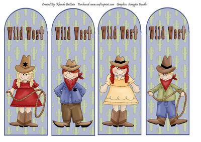 Wild West Bookmarks 2 - CUP533735_40 | Craftsuprint