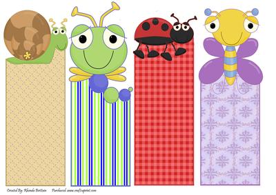 Backyard Bugs Book Marks - CUP567742_40 | Craftsuprint