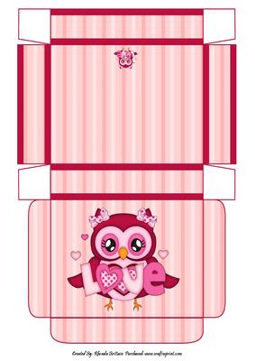 Owl in Love Gift Box - CUP595739_40 | Craftsuprint