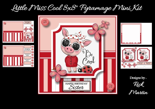 8x8 Little Miss Cool Mini Kit x4 A4 sheets - CUP1103669_111584 ...