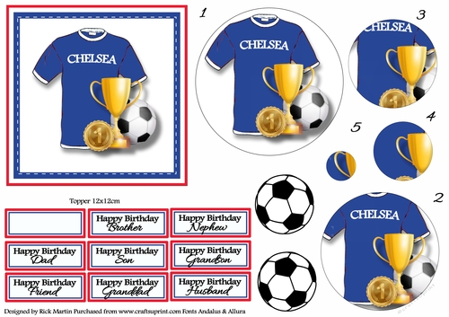 12x12cm Chelsea Topper with Pyramage & Sentiments - CUP1123762_111584 ...