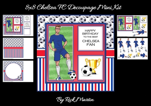 8x8 Chelsea Decoupage Mini Kit - x5 A4 sheets - CUP1148817_111584 ...