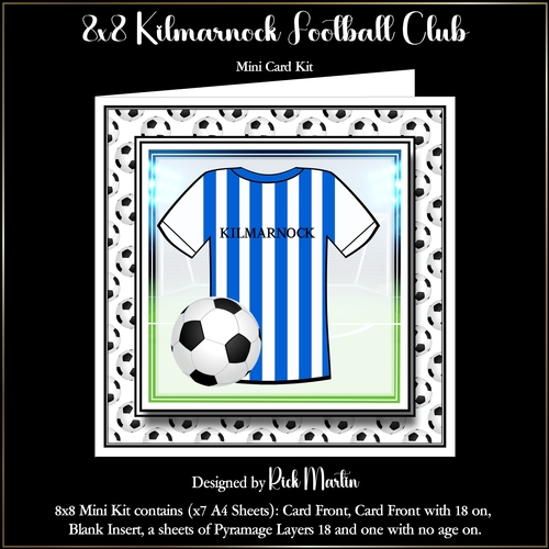 8x8 Kilmarnock Football Mini Kit - x7 A4 Sheets - CUP1287197_111584 ...