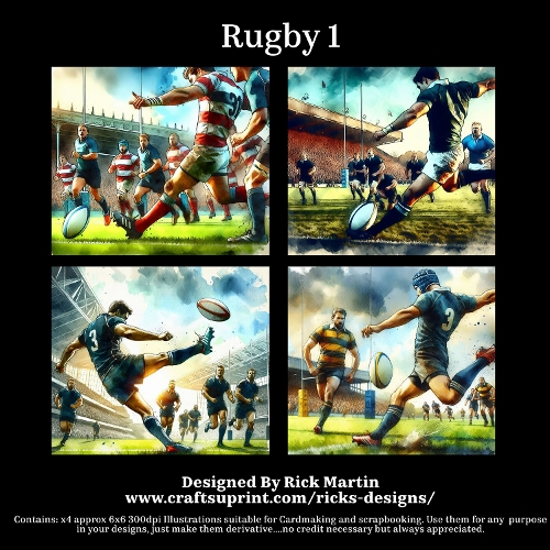 Rugby 1 - For Cardmakers & Designers - CUP1355952_111584 | Craftsuprint