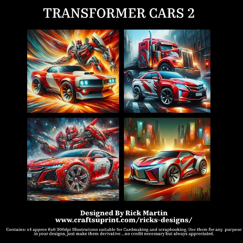 TRANSFORMER CARS 2 - Illustrations for Cardmakers & Designers ...