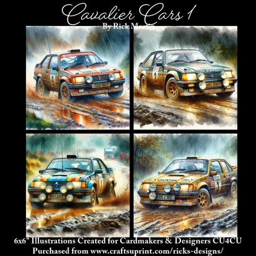CAVALIER CARS 1- Illustrations for Cardmakers & Designers - CUP1356985 ...