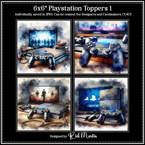 6x6 Playstation 1 - Illustrations for Cardmakers & Designers ...