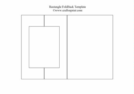 Rectangle Fold Back Template - CUP12175_1 | Craftsuprint