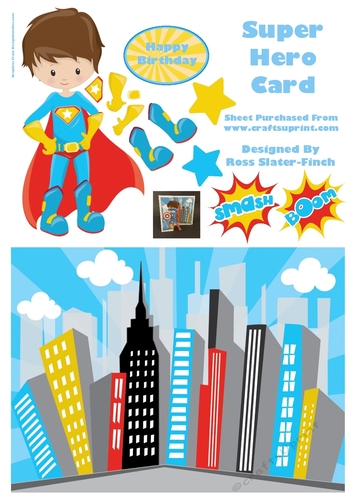 Super Hero Card Kit Three - CUP917293_294 | Craftsuprint