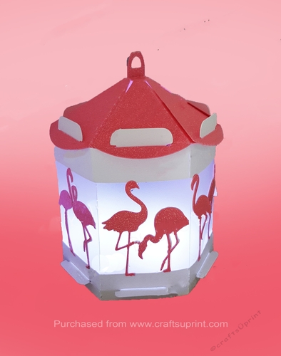 Flamingo Lantern - CUP716983_66824 | Craftsuprint