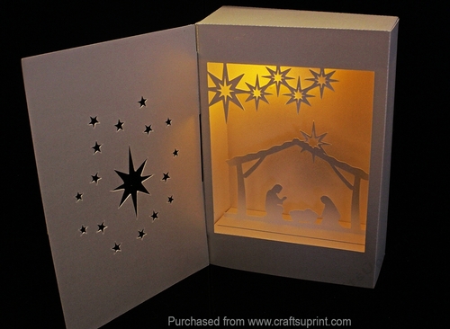 Shadow Box Lantern Nativity - CUP717001_66824 | Craftsuprint