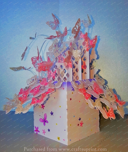 Fluttering Butterflies Box Card - CUP719470_66824 | Craftsuprint