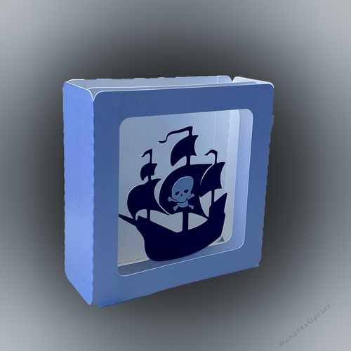 Pirate ship box card - CUP990420_66824 | Craftsuprint