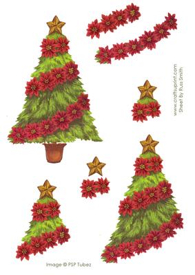 Christmas Tree Decoupage - CUP123041_37 | Craftsuprint