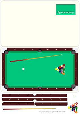 Snooker Quick Card - CUP412562_37 | Craftsuprint