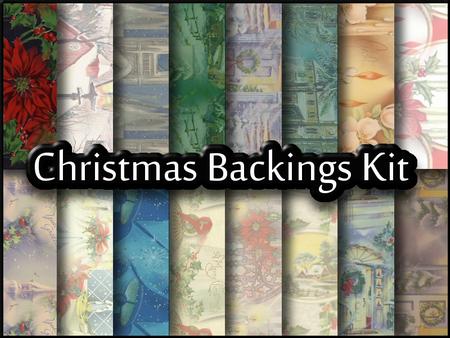 Christmas Backings Kit - CUP448423_37 | Craftsuprint