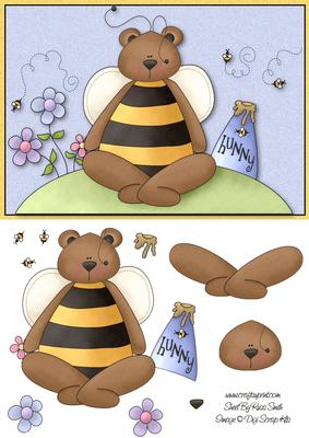 Bumble Bears Card Front - CUP70553_37 | Craftsuprint
