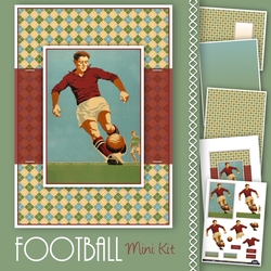 Football Mini Kit - Photo by Denise Murray / Paperboo Creations