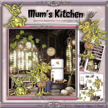 Mum's Kitchen Mini Kit - CUP452009_1812 | Craftsuprint