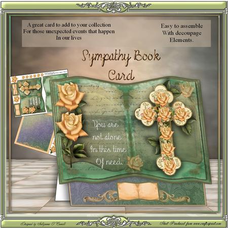 Sympathy Book Card Mini Kit - CUP538770_1812 | Craftsuprint