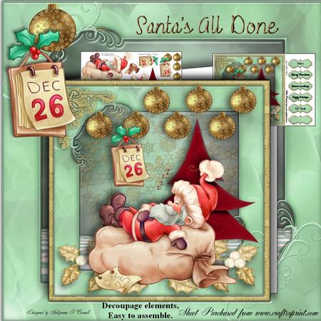 Santa's All Done Mini Kit - CUP540367_1812 | Craftsuprint
