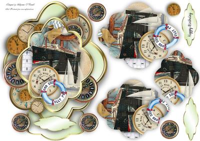 Time to Sail Stacker Male Card - CUP607113_1812 | Craftsuprint