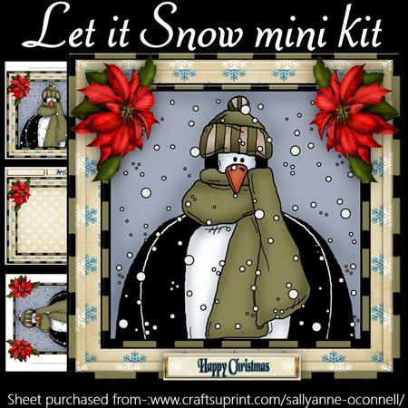 Let It Snow Mini Kit - CUP658835_1812 | Craftsuprint