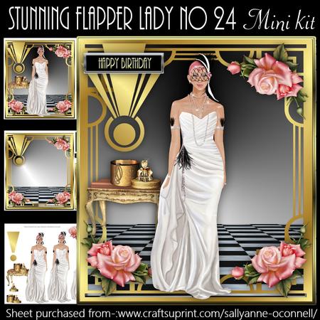 Stunning Flapper Lady No 24 Mini Kit - CUP666591_1812 | Craftsuprint