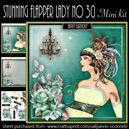 Stunning Flapper Lady No 30 Mini Kit - CUP669293_1812 | Craftsuprint