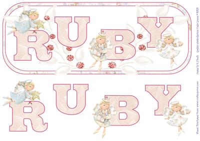 Ruby Card Front - CUP271472_1026 | Craftsuprint