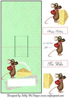 Just a Little Mouse Card Pop Up - CUP118263_49 | Craftsuprint