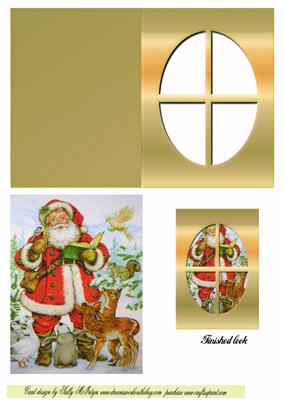 Santa Window Card - CUP13809_49 | Craftsuprint