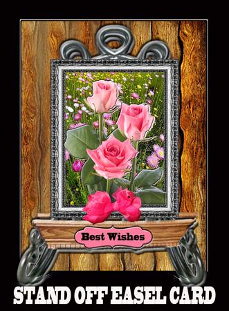 Rustic Easel Stand Off Card - CUP165573_49 | Craftsuprint