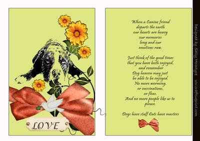 Poem Card on the Death of a Pet Cat - CUP178640_49 | Craftsuprint