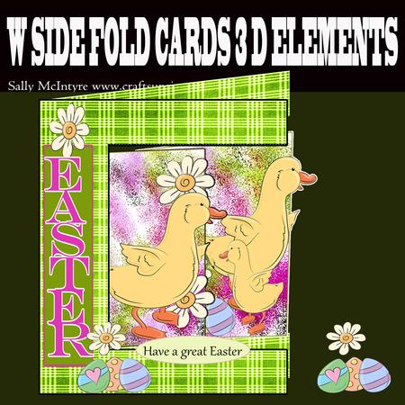 W Fold Easter Greetings Easy Card - CUP290626_49 | Craftsuprint