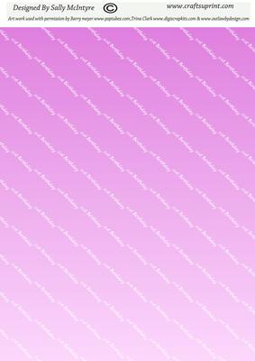 21st Birthday Pink Backing Paper - CUP292290_49 | Craftsuprint