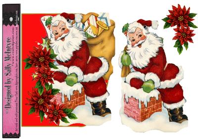 Over the The Edge Santa Down the Chimney - CUP348216_49 | Craftsuprint