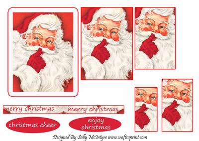 Shhhhh Here Comes Santa - CUP35239_49 | Craftsuprint