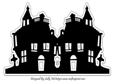 Haunted House Shaped Card - CUP49613_49 | Craftsuprint