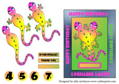 Lizard Mania - CUP58050_49 | Craftsuprint