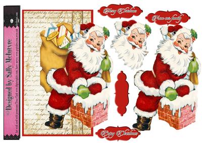 Over the Edge Santa Enjoy Christmas - CUP642348_49 | Craftsuprint