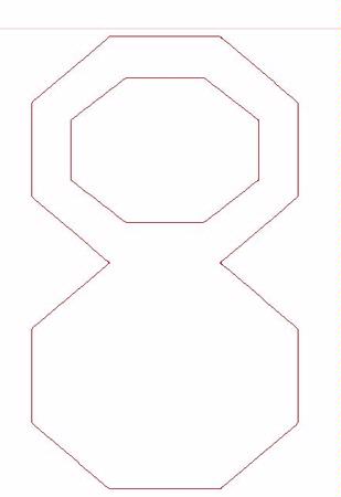 Octagonal Card With Cut Out Front - CUP700030_49 | Craftsuprint