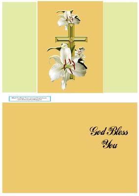 God Bless You in Yellow Tones - CUP9712_49 | Craftsuprint