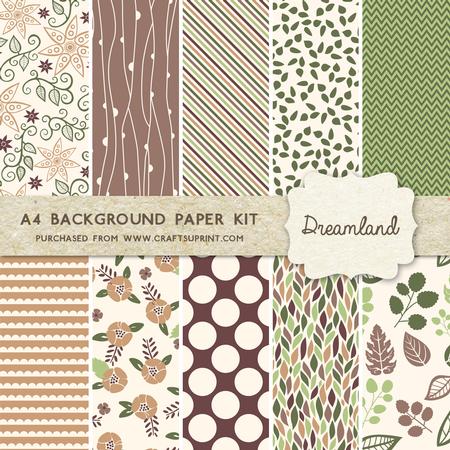 Dreamland - 10 A4 Background Sheets - CUP664857_2345 | Craftsuprint