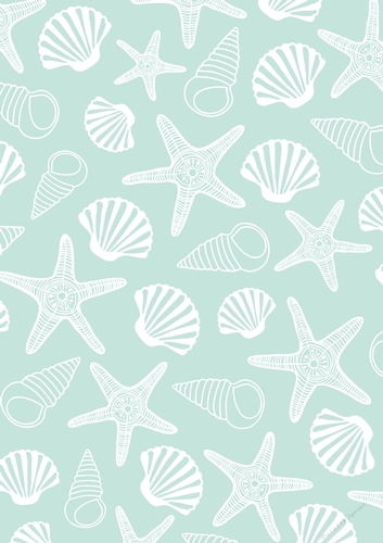 Seashells in Sea - A4 Background Sheet - CUP793050_2345 | Craftsuprint