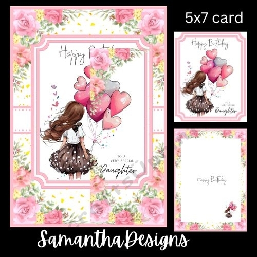 Daughter Birthday Card Mini Kit - CUP1242027_113795 | Craftsuprint