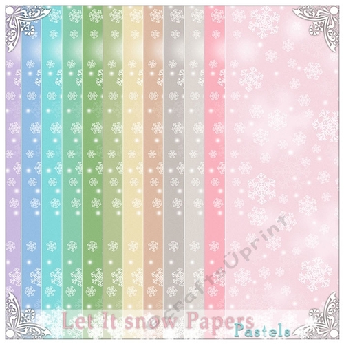 Let it Snow - Pastel Papers - CUP1085007_2048 | Craftsuprint
